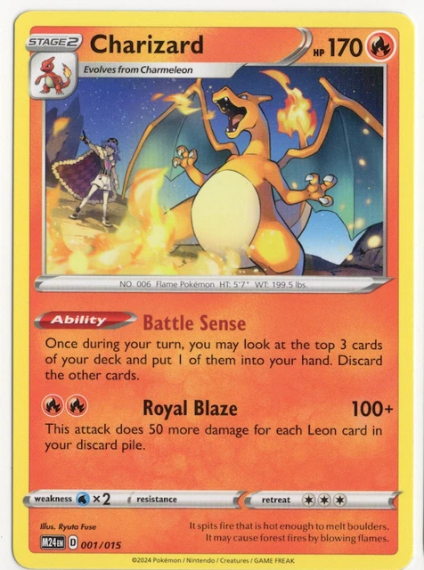 CHARIZARD 001/015 MCDONALD'S 2025 Happy Meal Dragon Discovery Pokemon ...