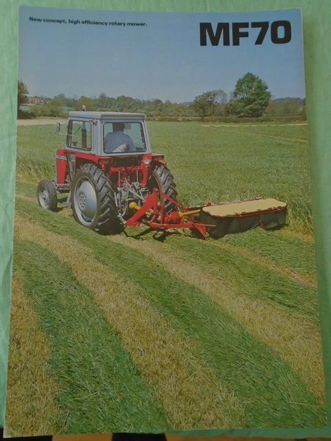 MASSEY FERGUSON MF70 Tractor brochure c1977 English text ref UK MF265 ...