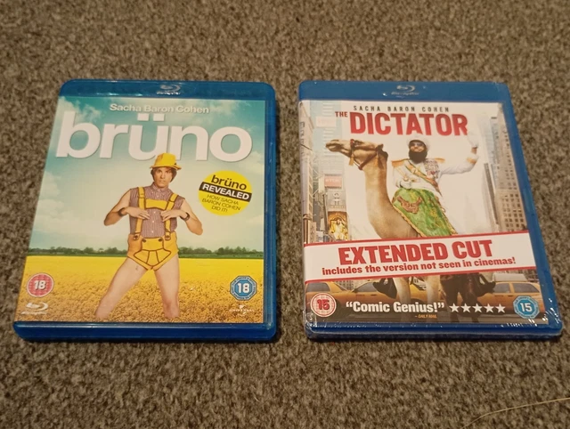 SACHA BARON COHEN Blu Ray Bundle - Bruno; The Dictator (Extended Cut) £ ...