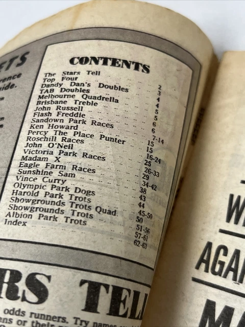 VINTAGE RACING GUIDE Best Bets June 1976 Tab Horse Racing Booklet EUR 3 ...