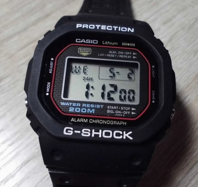 CASIO G-SHOCK FIRST Generation Dw-5000C-1A 1983 Serial Number Included ...