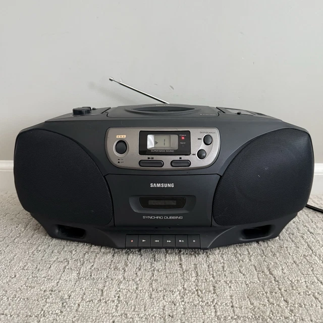 SAMSUNG RCD-750 AM/FM Radio CD Player Cassette Recorder Boombox TESTED ...