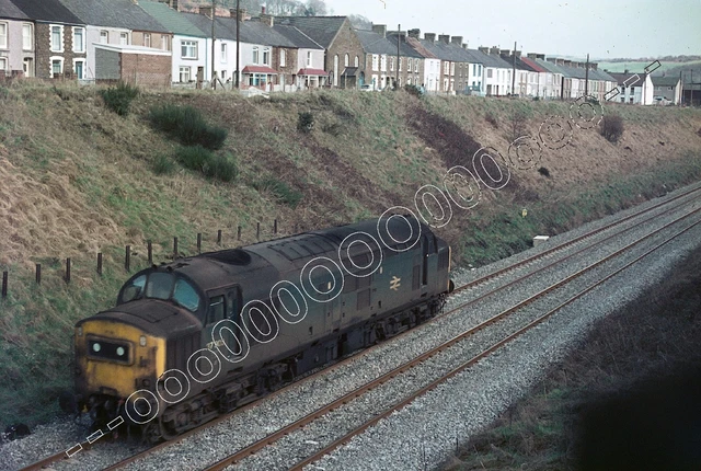 35MM ORIGINAL COLOUR SLIDE OF CLASS 37 AT SHEWEN, SOUTH WALES IN 1977 ...