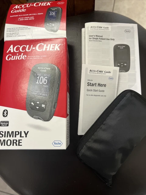 ACCU-CHEK GUIDE ME Blood Glucose Monitoring System Meter Roche Exp 11/4 ...
