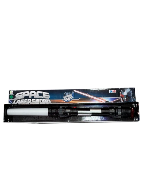 SPACE LASER SWORD Toy Flashing Lights FighterSounds 90s Retro Sci-Fi ...