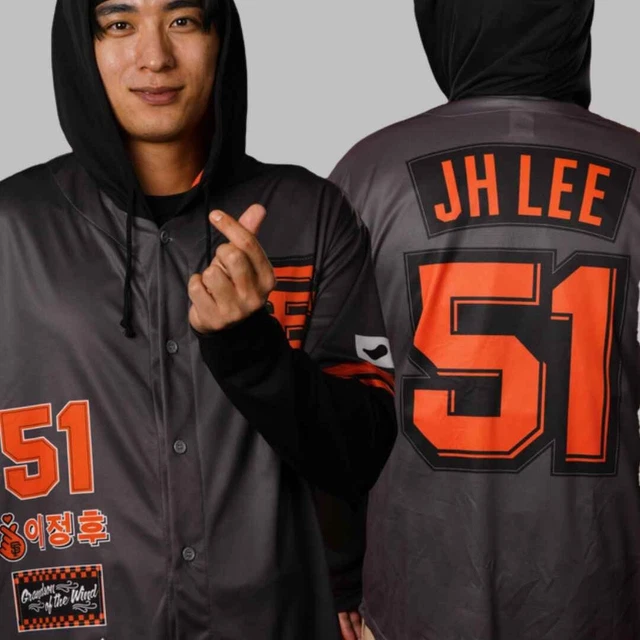 SAN FRANCISCO GIANTS 2025 Jung Hoo Lee Hooded Jersey sz X-Large 6/22 ...