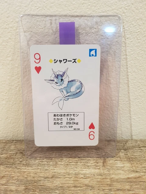 POKEMON VAPOREON - CHARIZARD poker set Playing cards 1996 EUR 25,59 ...