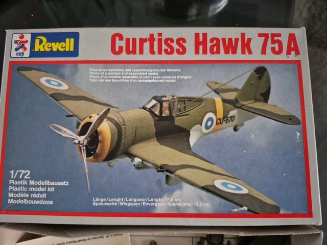 REVELL CURTISS HAWK 75A Scale Model Aeroplane Kit 1/72, 4145 £6.00 ...