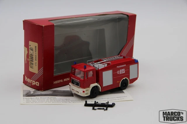HERPA MAN F2000 TLF Feuerwehr Ziegler „Feuerwehr“ Nr. 043137 1:87 ...