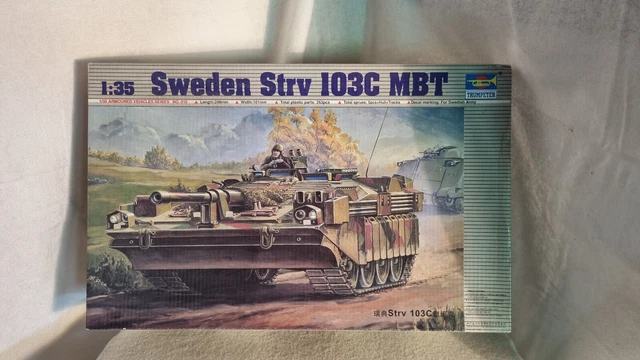 TRUMPETER N° 00310 Sweden Strv 103C MBT 1:35 ungebaut OVP S027-100 EUR ...