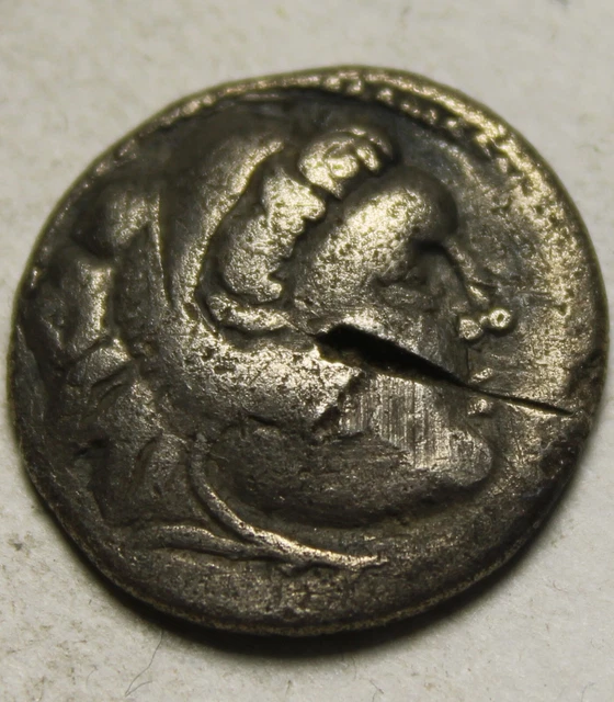 PHILIP III RARE genuine Ancient Greek barbarous silver Coin Drachm Zeus ...