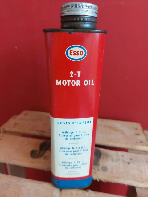 ANCIEN BIDON D'HUILE Esso 2 Temps Vespa, Vide EUR 127,00 - PicClick FR