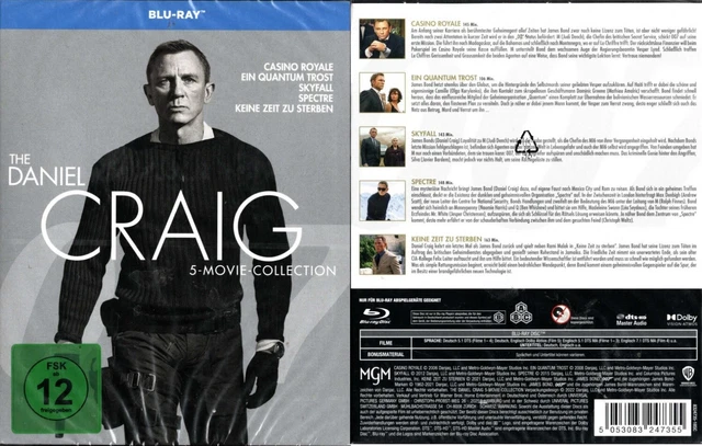JAMES BOND 007: THE DANIEL CRAIG 5-Movie Collection --- Blu-ray --- Neu & OVP £41.52 - PicClick UK