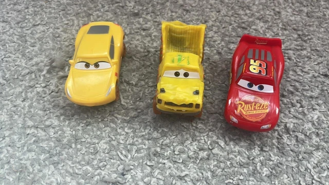 DISNEY CARS CRAZY Crashers Lightning Mcqueen,Taco & Cruz (Plastic) £12. ...