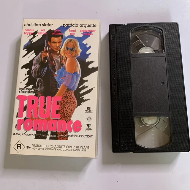TRUE ROMANCE (VHS, 1993) Christian Slater, Patricia Arquette, Quentin ...