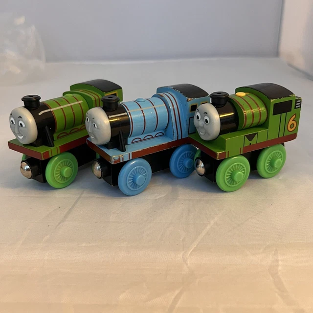 THOMAS & FRIENDS Wooden Railway Gordon, Percy And Henry Train Engine ...