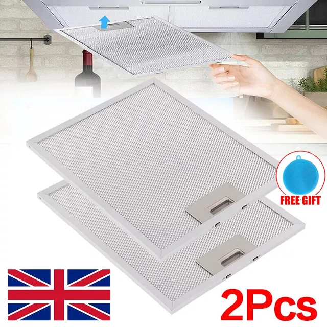 2PCS COOKER HOOD Filters Metal Mesh Extractor Vent Filter 320 x 260 mm ...