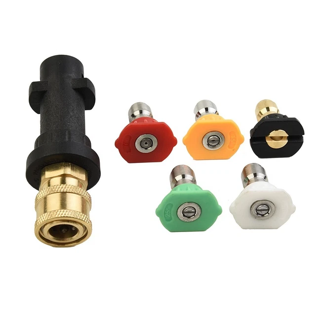 EFFECTIVE PRESSURE WASHER Spray Nozzles and Adapter Set for Karcher K ...