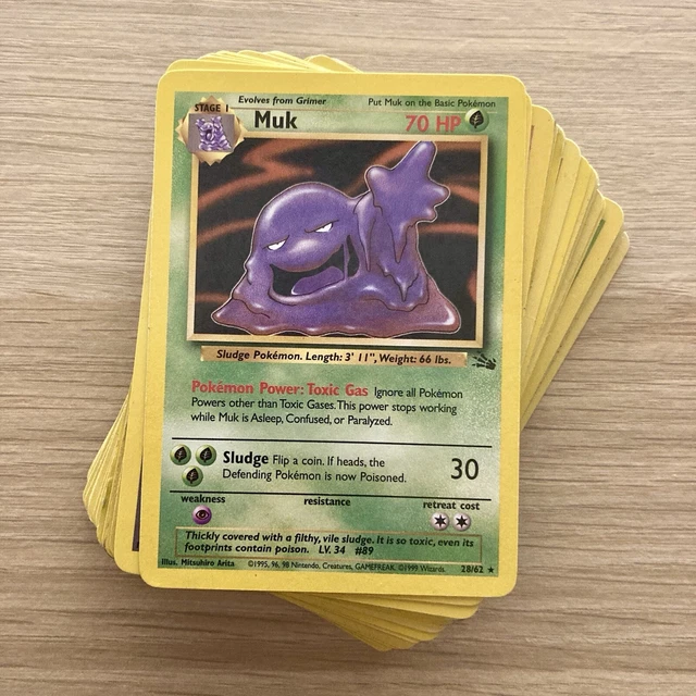 VINTAGE POKEMON CARDS Bundle Fossil Set Job Lot 1999 WOTC x 27 £0.99 - PicClick UK