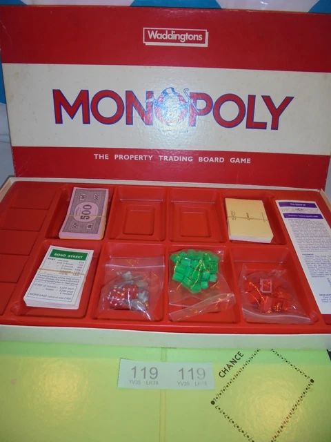 VINTAGE 1980'S MONOPOLY Board Game By Waddingtons - Complete in VGC ...