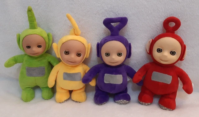 4X CBEEBIES TELETUBBIES Plush Toys Dipsy and Talking Po, Laa-Laa, Tinky ...