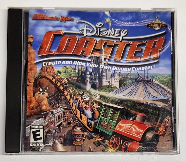 DISNEY COASTER ULTIMATE Ride PC Game - CD ROM Windows Create & Ride ...