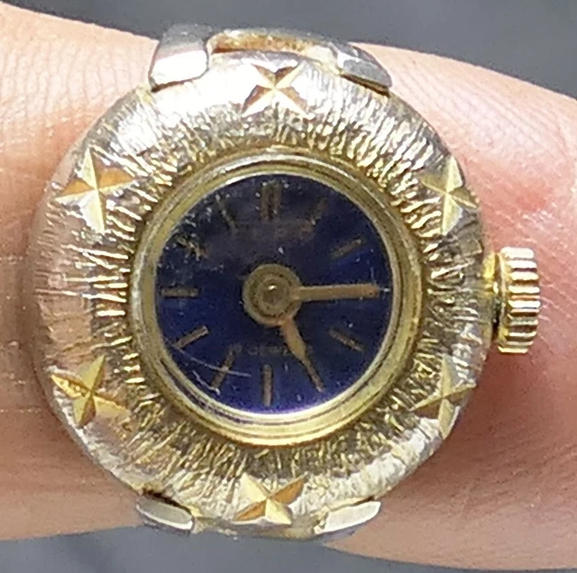 RARE VINTAGE SWISS Made "Fero" Ladies Ring Watch EUR 45,09 - PicClick FR