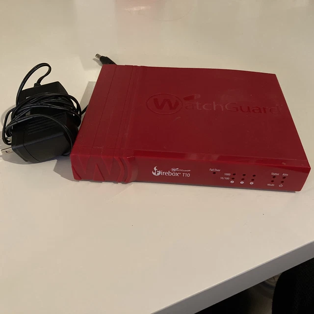 WATCHGUARD FIREBOX T10 DS1AE3 Internet Router Firewall & PSU $39.95 ...