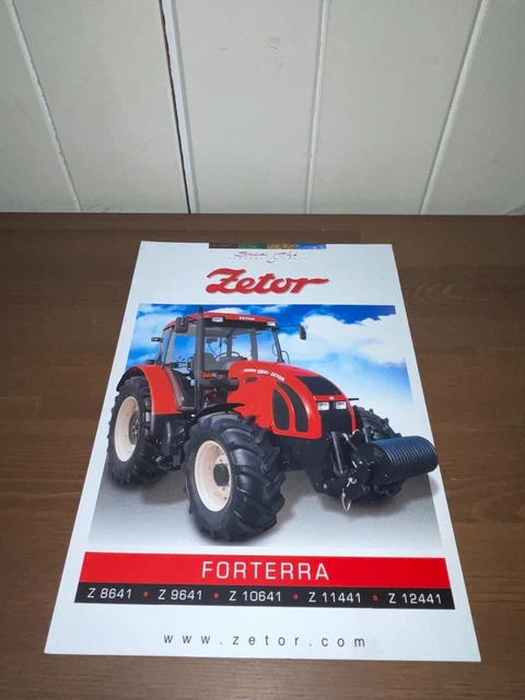 BROCHURE PROSPEKT PROSPECTUS TRACTEUR ZETOR FORTERRA tractor-traktor-ursus-fendt EUR 6,99 ...