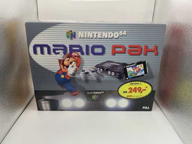 NINTENDO N64 KONSOLE Mario Pak Top Sammlerzustand - CIB & OVP EUR 499 ...