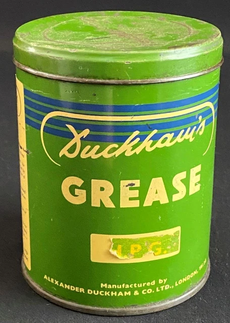 DUCKHAMS NOL GREASE Can Motor Oils Hpg Tin Garage Advertising £95.00 ...
