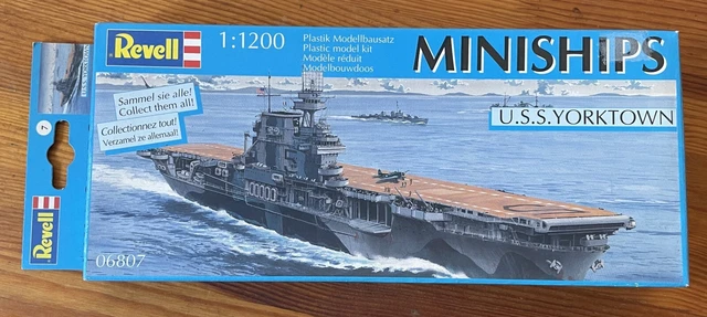 REVELL MINISHIPS 06807 USS Yorktown 1:200 scale model kit 1996 box ...