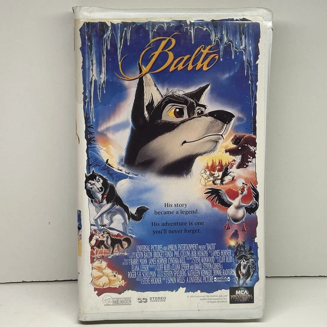 BALTO VHS 1996 Video Tape Bridget Fonda Kevin Bacon Movie Clamshell ...