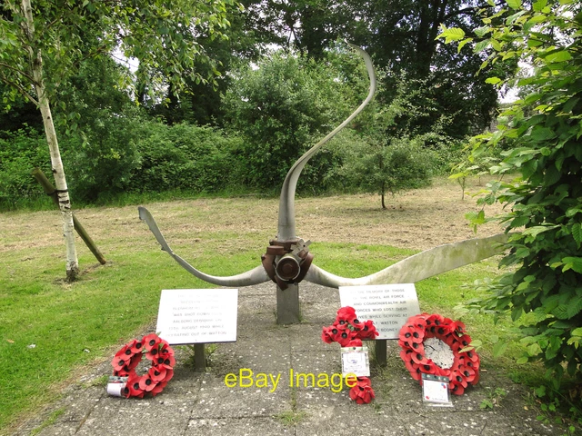 PHOTO 6X4 RAF Watton station memorial The memorial is an airscrew ...