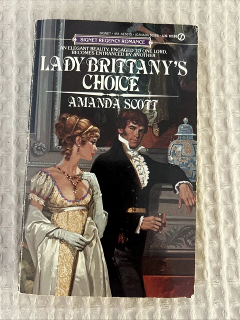 VINTAGE SIGNET REGENCY Romance-Amanda Scott-Lady Brittany's Choice-1988 ...