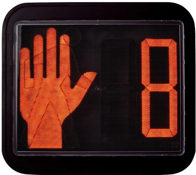 PEDESTRIAN COUNTDOWN LED Traffic Crossing Sign Crosswalk Modules $37.87 ...