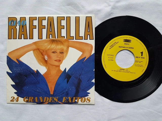 RAFFAELLA CARRA' RUMORE 45 GIRI Epic PROMO SPAGNA 1993 RARISSIMO Carrà ...