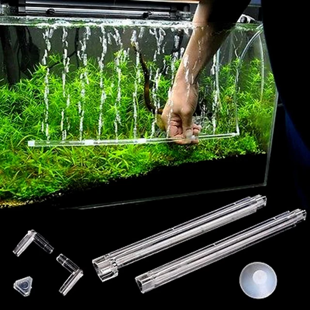 PLASTIC AQUARIUM FISH Tank Curtain Air Vent Bubble Bar Release Diffuser ...