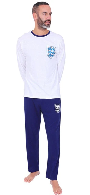 MENS OFFICIAL THE FA England Official Football Long Pyjamas World Cup £ ...