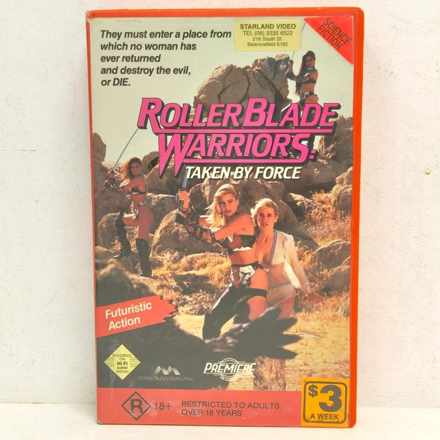 ROLLERBLADE WARRIORS TAKEN by Force - Big Box VHS Tape - Ex Rental $250 ...