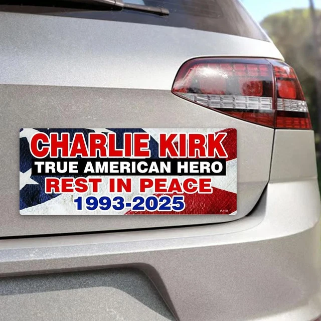 CHARLIE KIRK TRUE American Hero Sticker Rest in Peace Vinyl Decal ...
