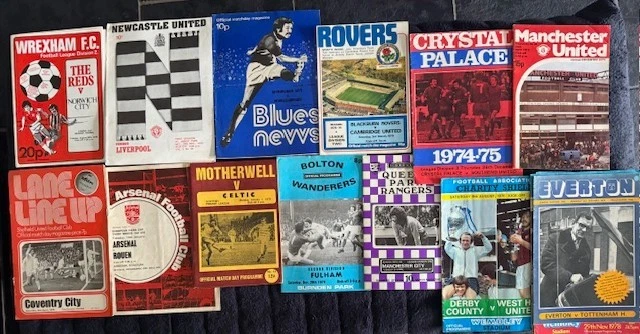 1970S FOOTBALL PROGRAMMES (20) very rare/vintage collection - good ...