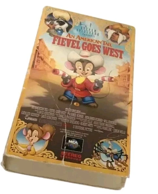 AN AMERICAN TAIL Fievel Goes West VHS Video Cartoon Universal 1992 ...