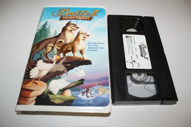 BALTO II WOLF Quest (VHS 2002 Clamshell) Jodi Benson, David Carradine ...
