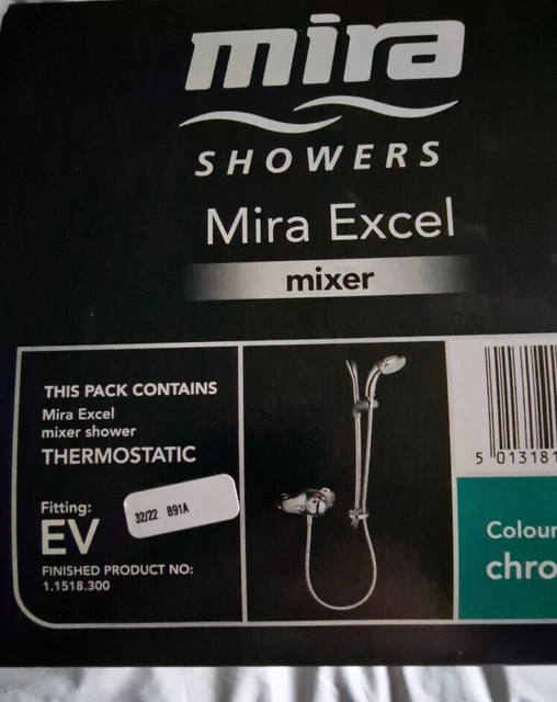 MIRA EXCEL EV Thermostatic Mixer Shower - 1.1518.300 - BNIB - FAST ...