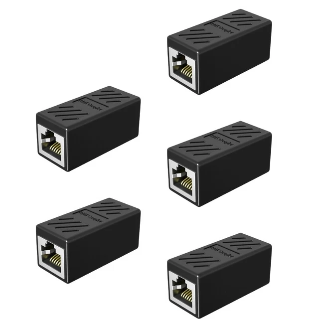 RJ45 COUPLER FEMALE to Female Ethernet Coupler in-Line Coupler Extender ...