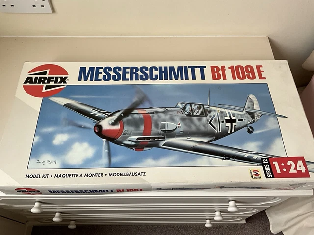 AIRFIX 1/24 SCALE Messerschmitt Bf 109E Fighter Model Kit Started £32. ...