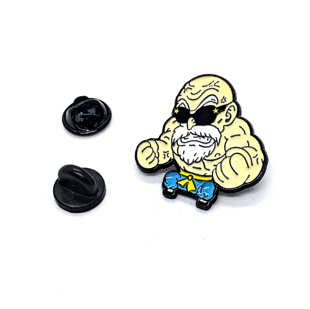 MASTER ROSHI PIN Dragon Ball Z Buff Muscular Cool Anime Gift Enamel ...