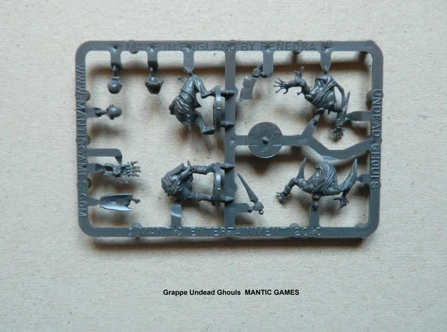 MANTIC GAMES GRAPPE Undead Ghouls Figurines 28mm plastique EUR 6,95 ...