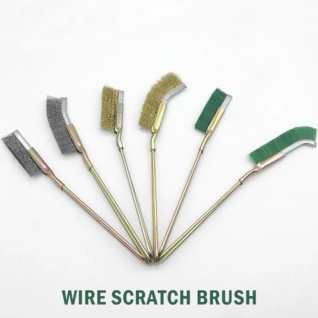WIRE SCRATCH BRUSH With Handle Rust Removal Metal Preparation $12.42 ...